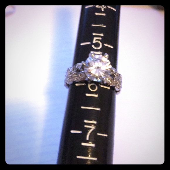 Jewelry | Beautiful Silver 925 Dominique Engagement Ring | Poshmark